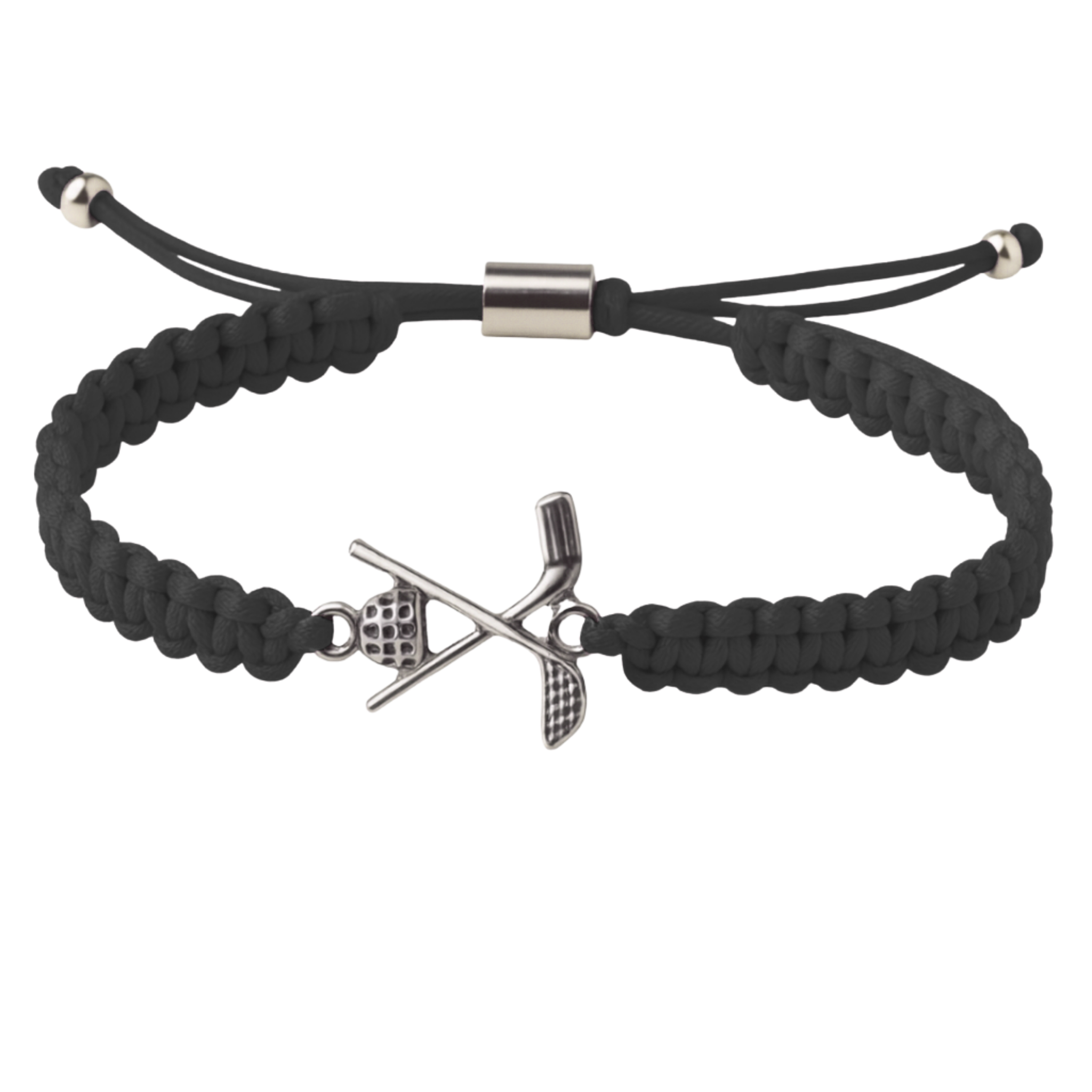 Golf Bracelet - Adjustable Rope Bracelet with a Charm - SportyBella