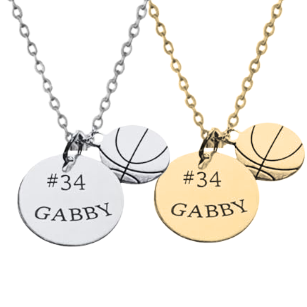 Basketball Necklaces - Personalized Necklaces by SportyBella