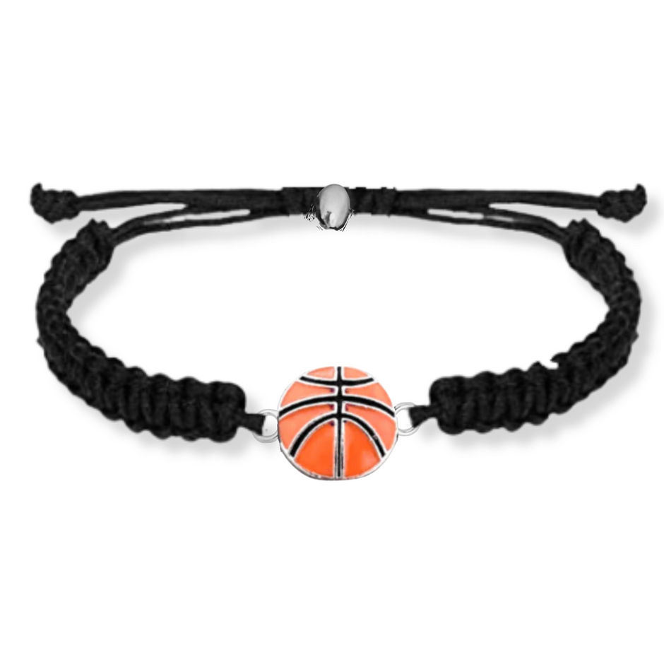 Basketball Bracelets With a Customizable Charm - SportyBella