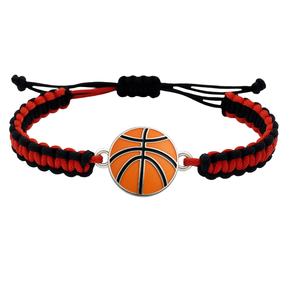 Basketball Bracelets With a Customizable Charm - SportyBella