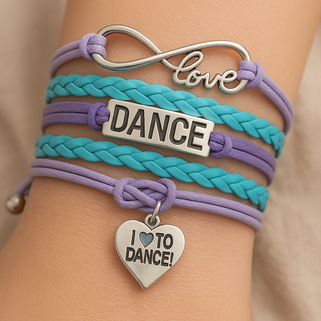 Dance Bracelets- Pick Colors & Charms