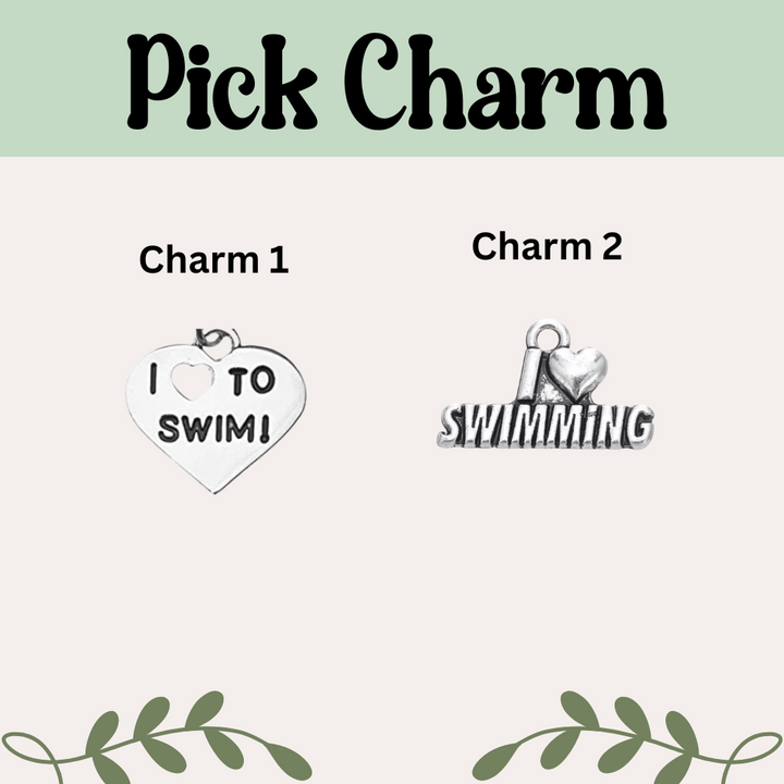 Personalized Swimming Gifts - Customizable Charms - SportyBella