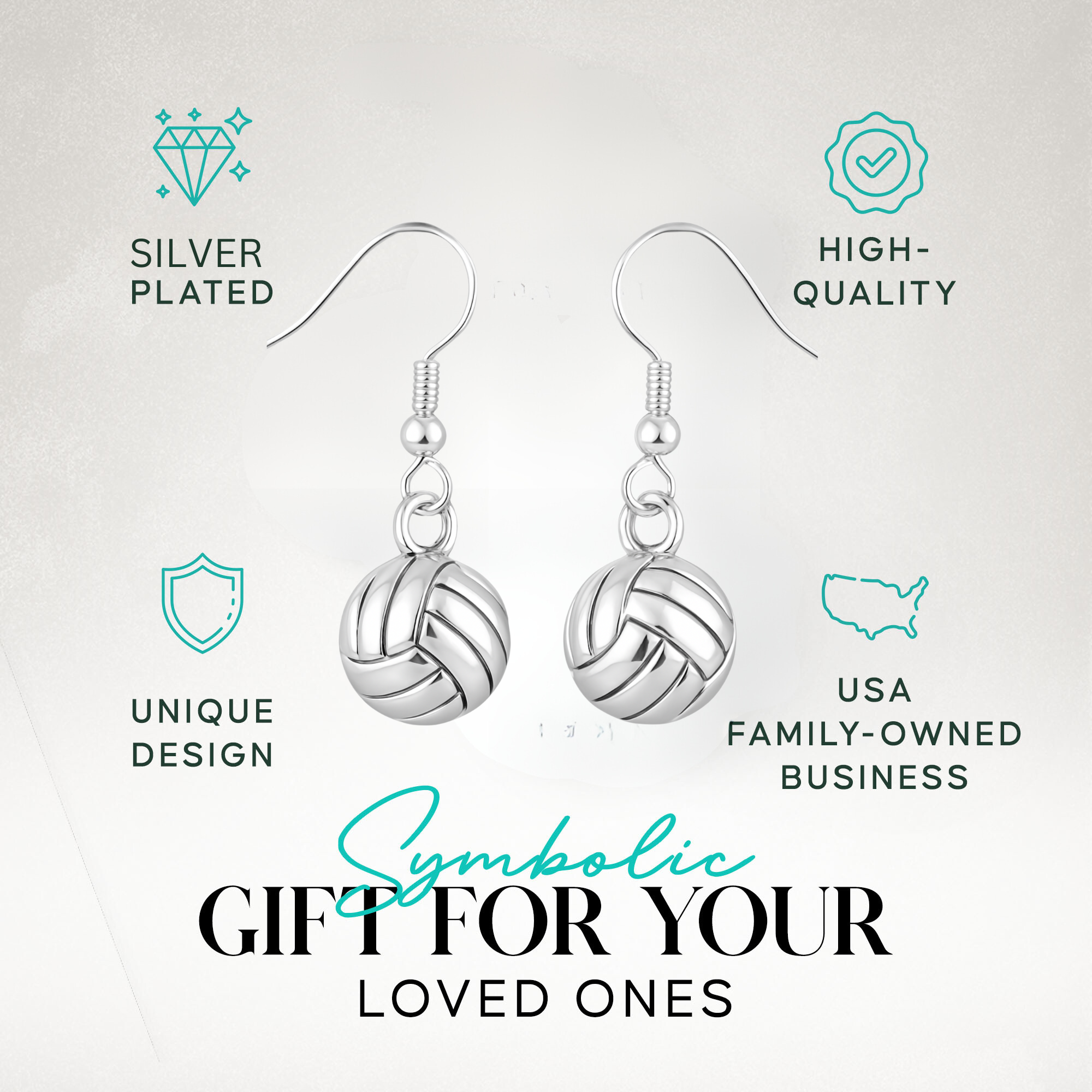 Volleyball Earrings - SPORTYBELLA