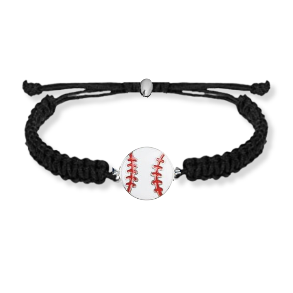 Adjustable Baseball Rope Bracelet - Made in the USA - SportyBella
