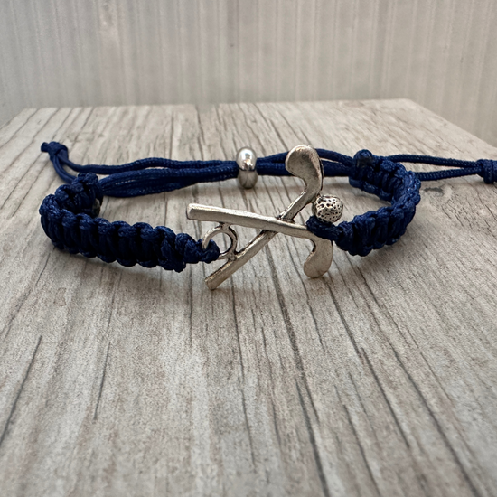 Golf Bracelet - Adjustable Rope Bracelet with a Charm - SportyBella