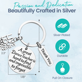 Engraved Dance Teacher Keychain - Great Teacher is Hard to Find ...
