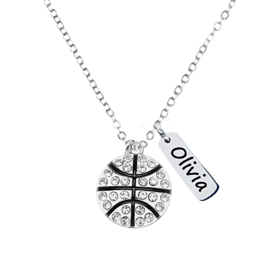 Basketball Necklaces - Personalized Necklaces by SportyBella