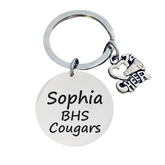 Personalized Cheer Keychains - Inspirational Quotes - SportyBella
