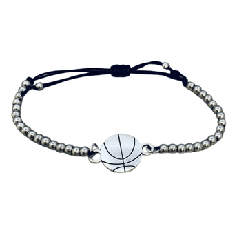 Basketball Bracelets With a Customizable Charm - SportyBella