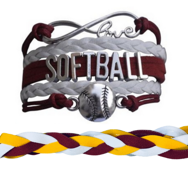 Softball Bracelets with Custom Charms - Made in USA - SportyBella
