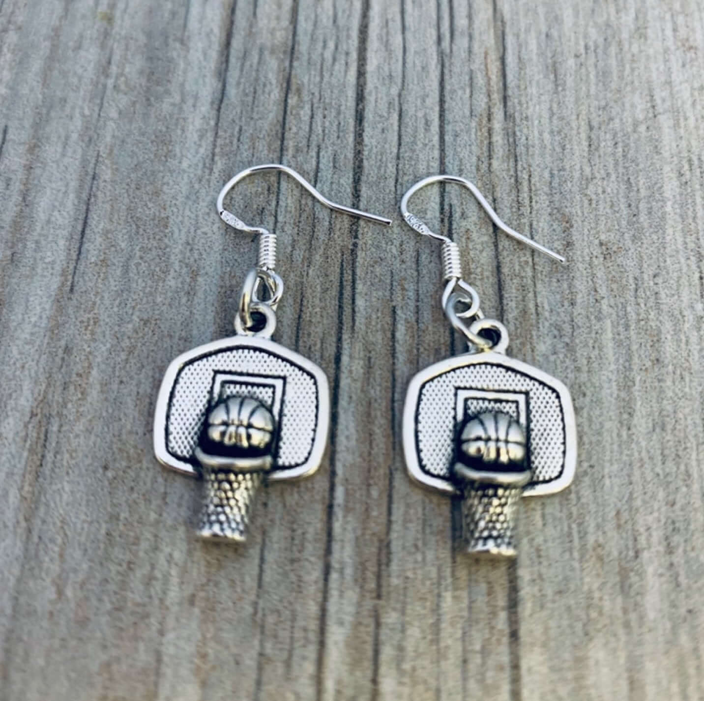 Basketball hoop earrings store