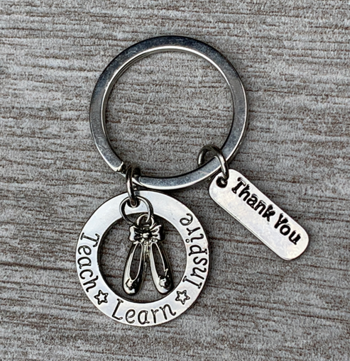 Dance Teacher Keychain - Teach, Learn, Inspire