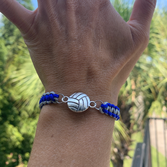 Multi-Colored Volleyball Rope Bracelet - Pick Colors | SportyBella