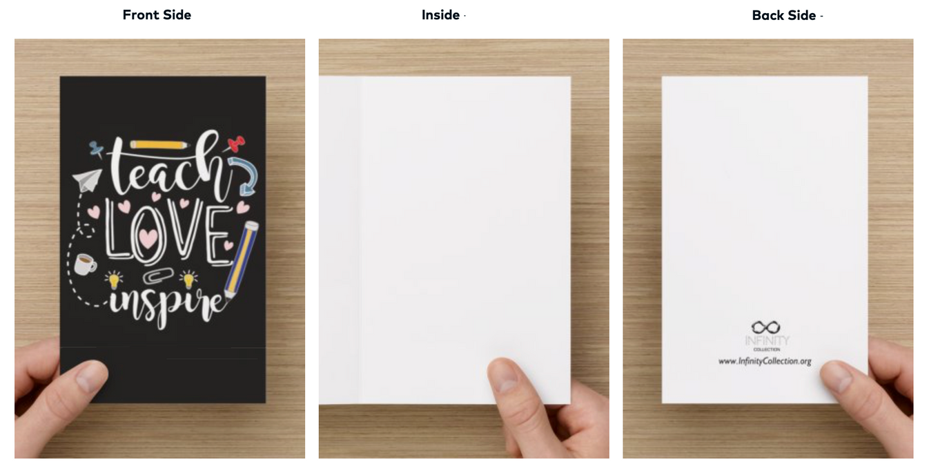 Teacher Card - Teach Love Inspire
