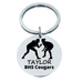 Personalized Engraved Female Wrestling Keychain